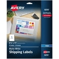 Avery, Shipping Labels, 8.5" x 11", 20ct, Matte White - Walmart.com