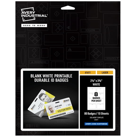 Avery Plastic Name Tag Holders