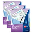 Avery Write & Erase Durable Plastic Dividers with Pockets, 5-Tab Set ...