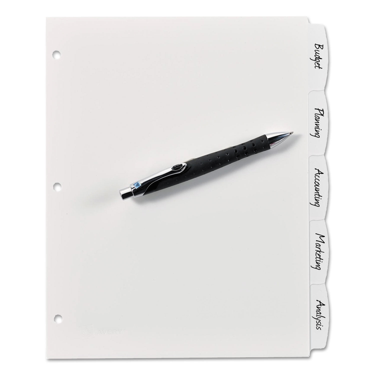 Avery Write & Erase Plastic Divider, White, Big Tab, 5-Tab (16370 ...