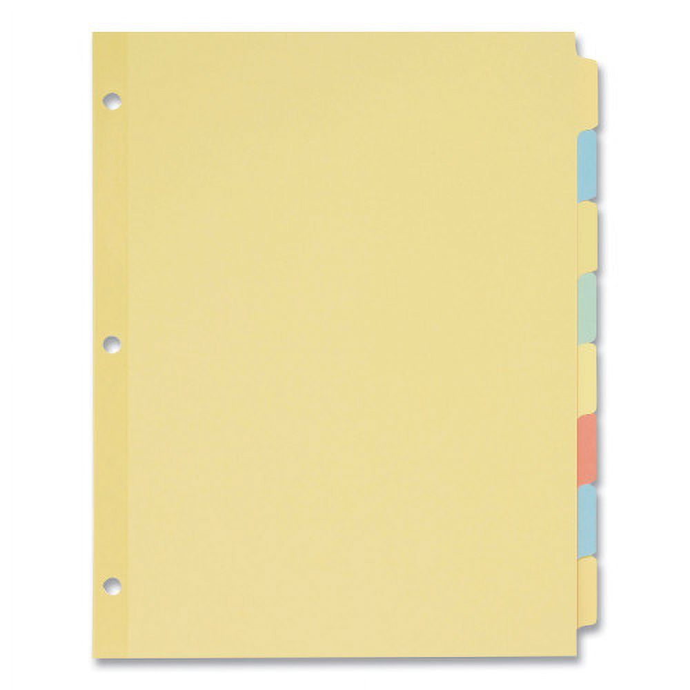 Avery Write and Erase Plain-Tab Paper Dividers, 8-Tab, 11 x 8.5 ...