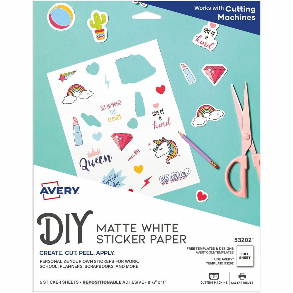 Avery® Printable Sticker Project Paper 53202 - Walmart.com