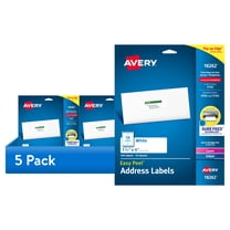 Avery Matte Clear Address Labels for Laser Printer, Sure Feed, 1" x 4 ...