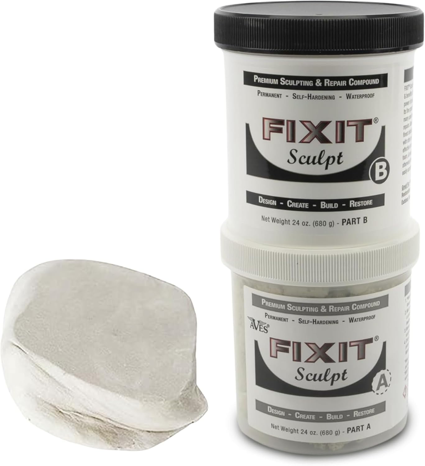 Aves Fixit Sculpt - 2 Part Air Hardening Epoxy Modeling & Repair ...