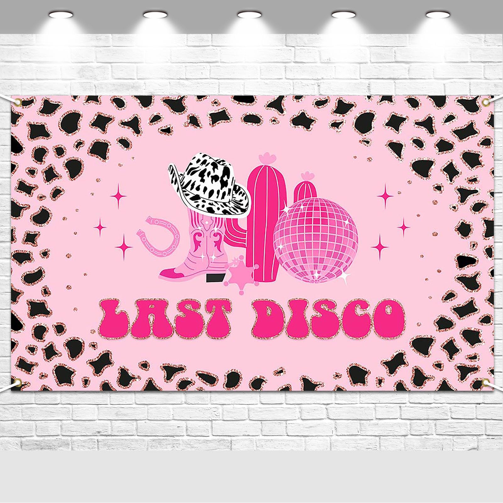 Avezano Last Disco Banner, Hot Pink Cowgirl Bachelorette Party ...