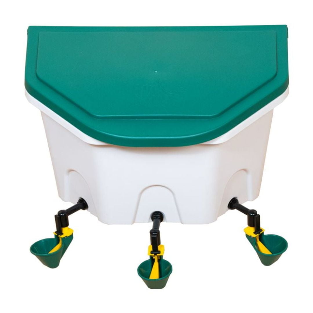 AviAqua 2 Gallon Poultry Drinker with 3 Auto-Fill Cups by OLBA ...