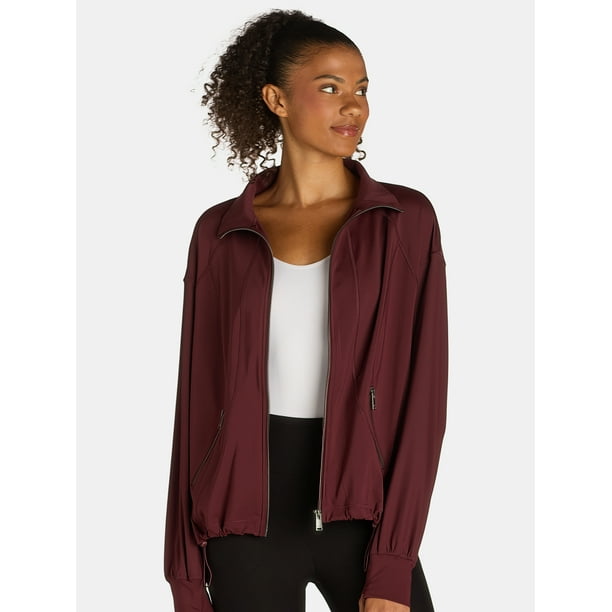 Avia Women's Seamed Vented Jacket with Zip Pockets, Sizes XS-XXXL ...