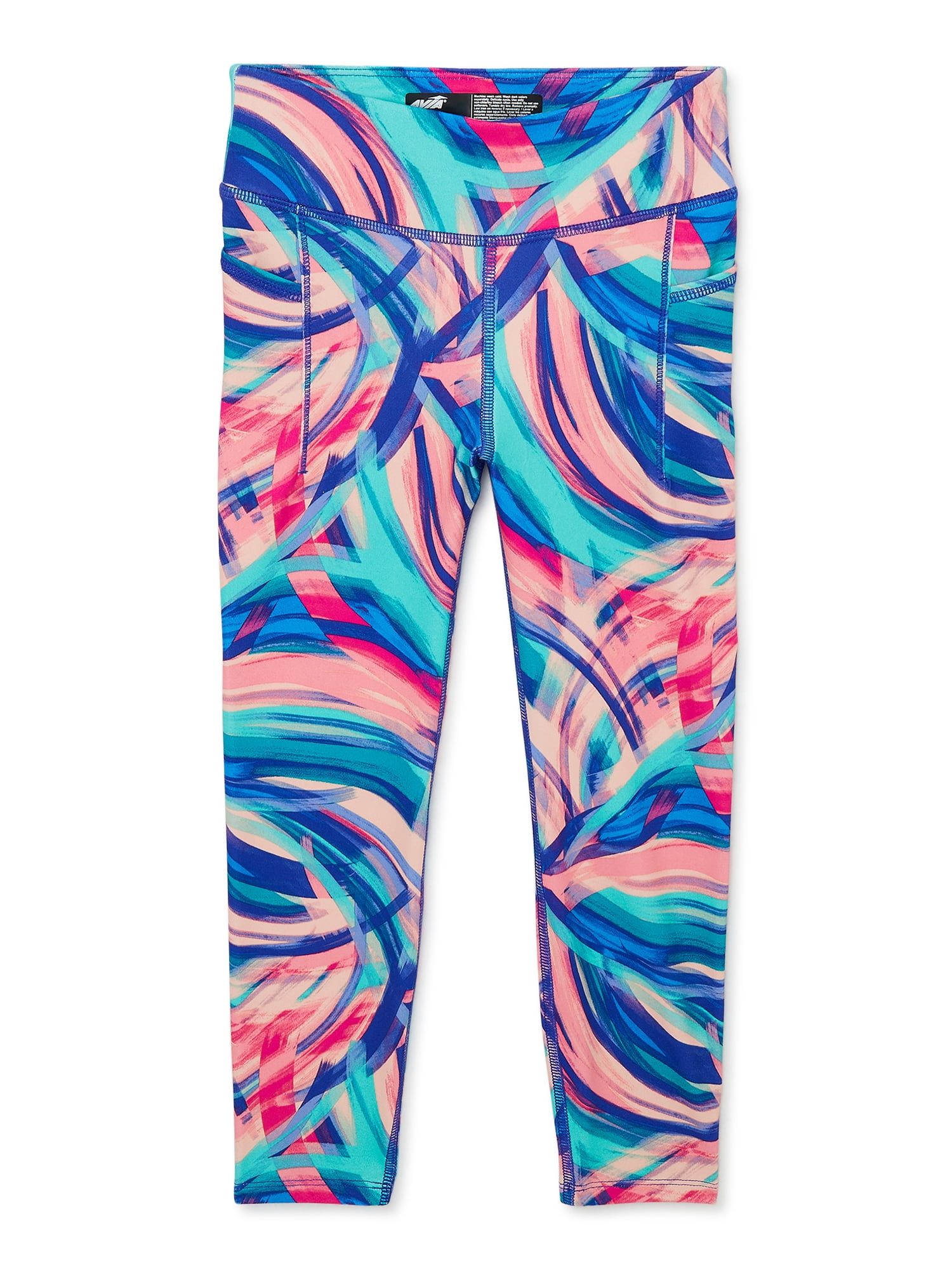 Avia Girls Active Performance Pants with Pockets, Sizes 4-18 Plus ...