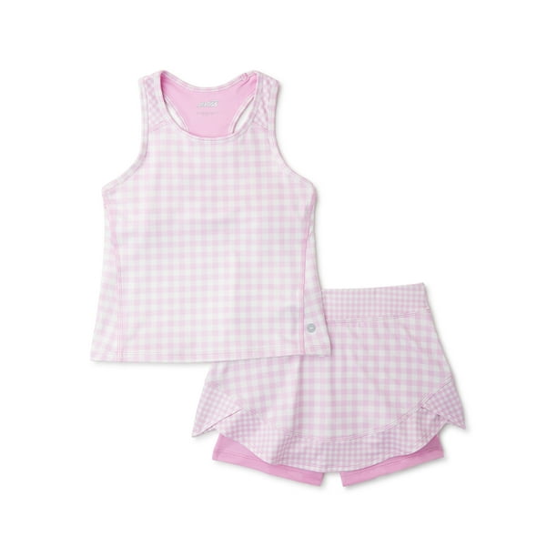 Avia Girls Active Racerback Tank Top and Skort, 2-Piece Set, Sizes 4-18 ...