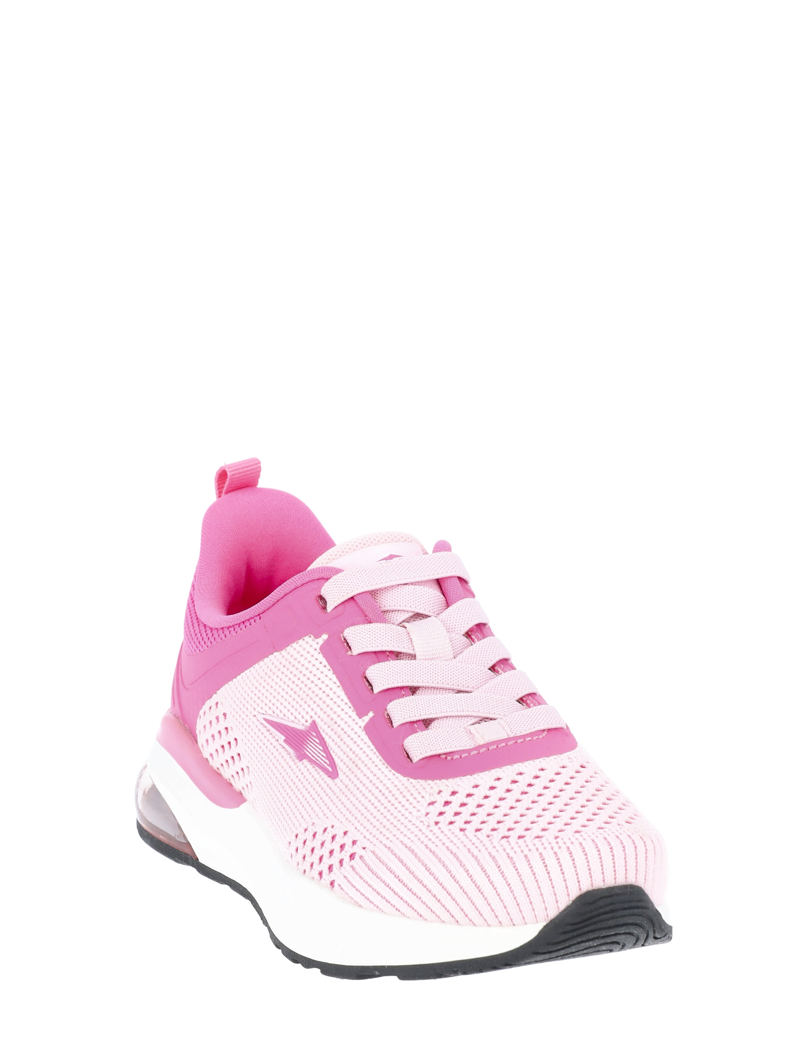 Avia Girls Air Sneaker Comfortable Lace-Up Knit Shoe with Visible Air ...