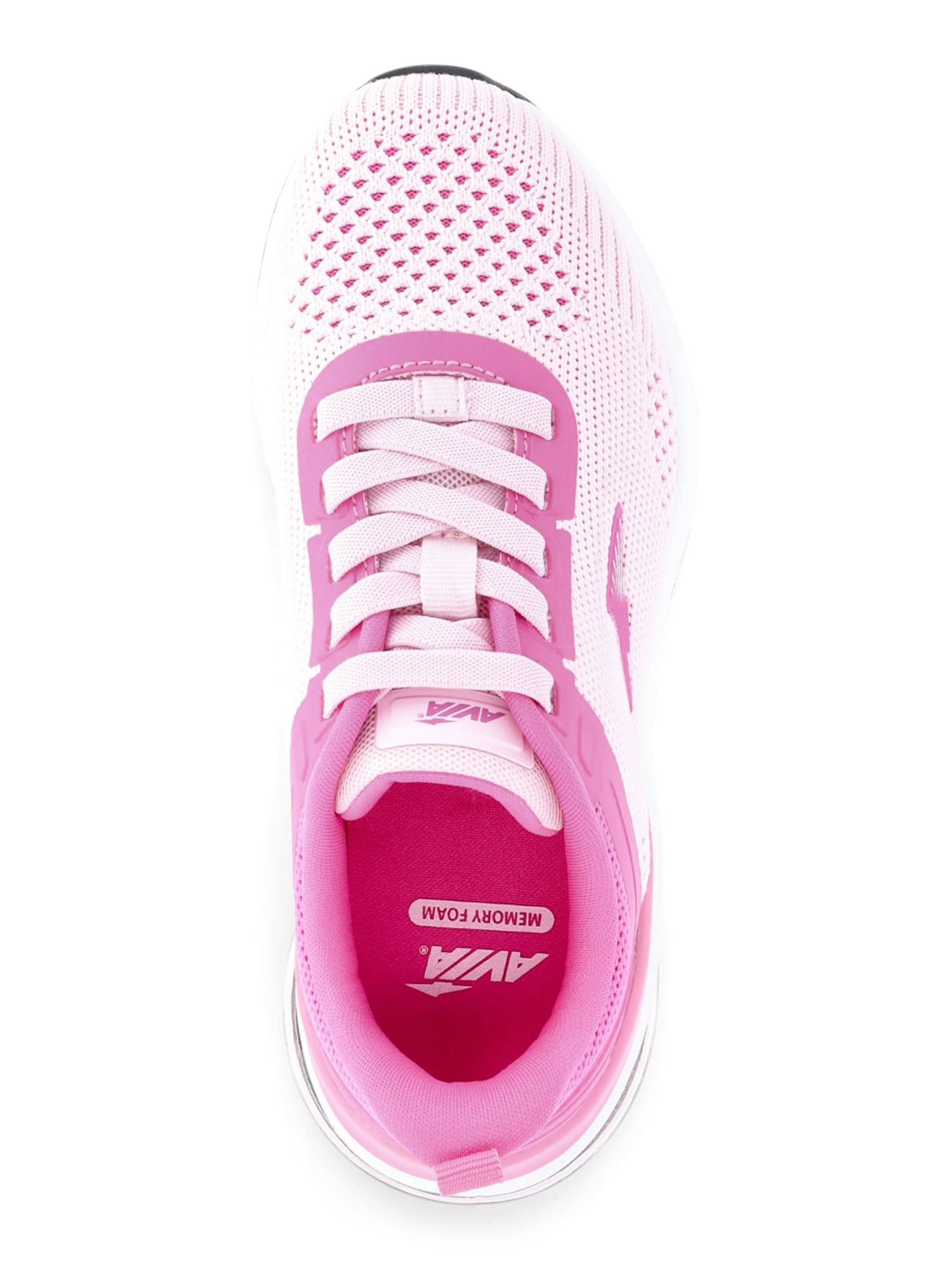 Avia Girls Lace-Up Sneakers with Air Cushion and Padded Collar in ...