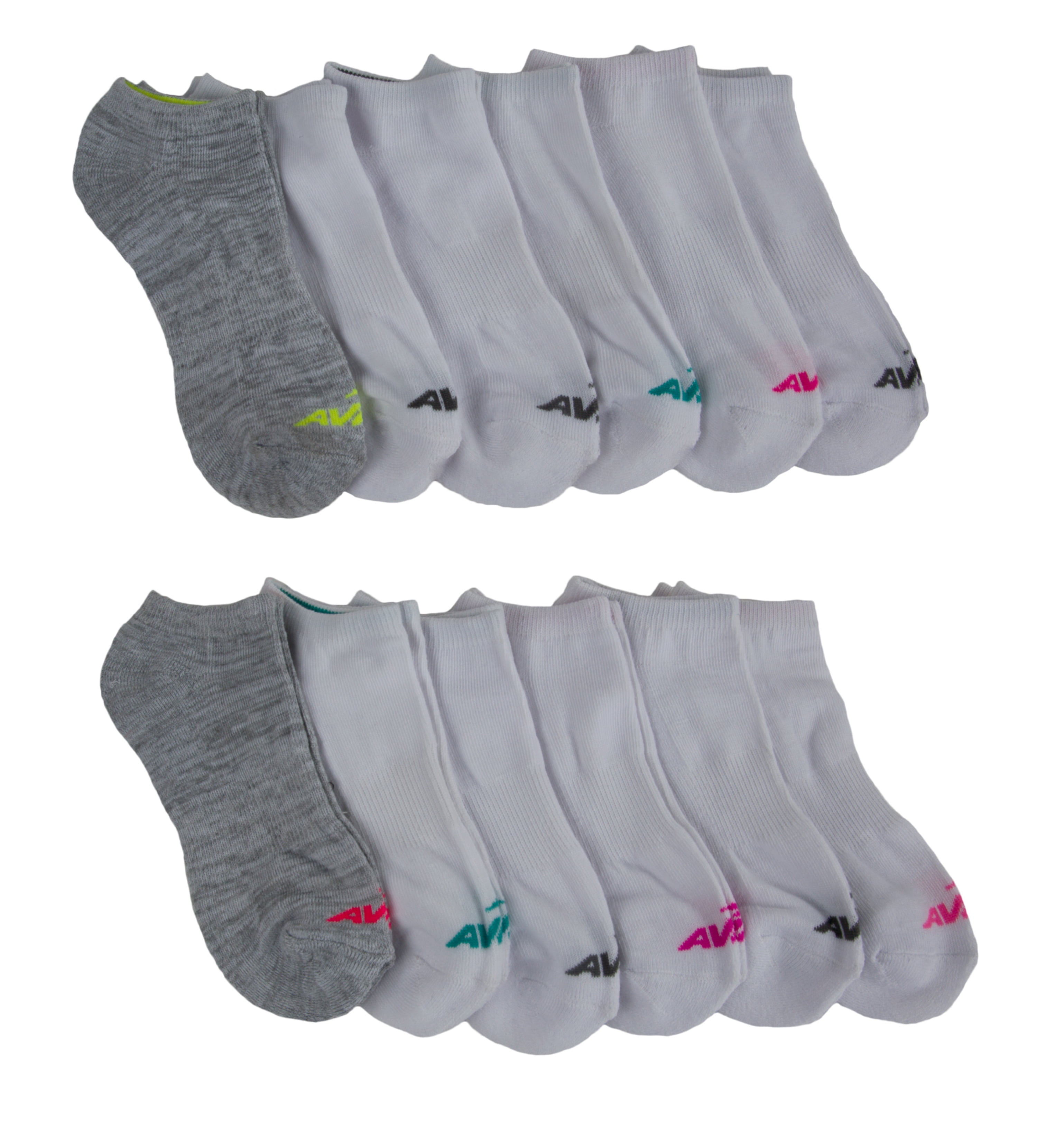 Avia Women's 10+2 Value Pack Lowcut Socks - Walmart.com
