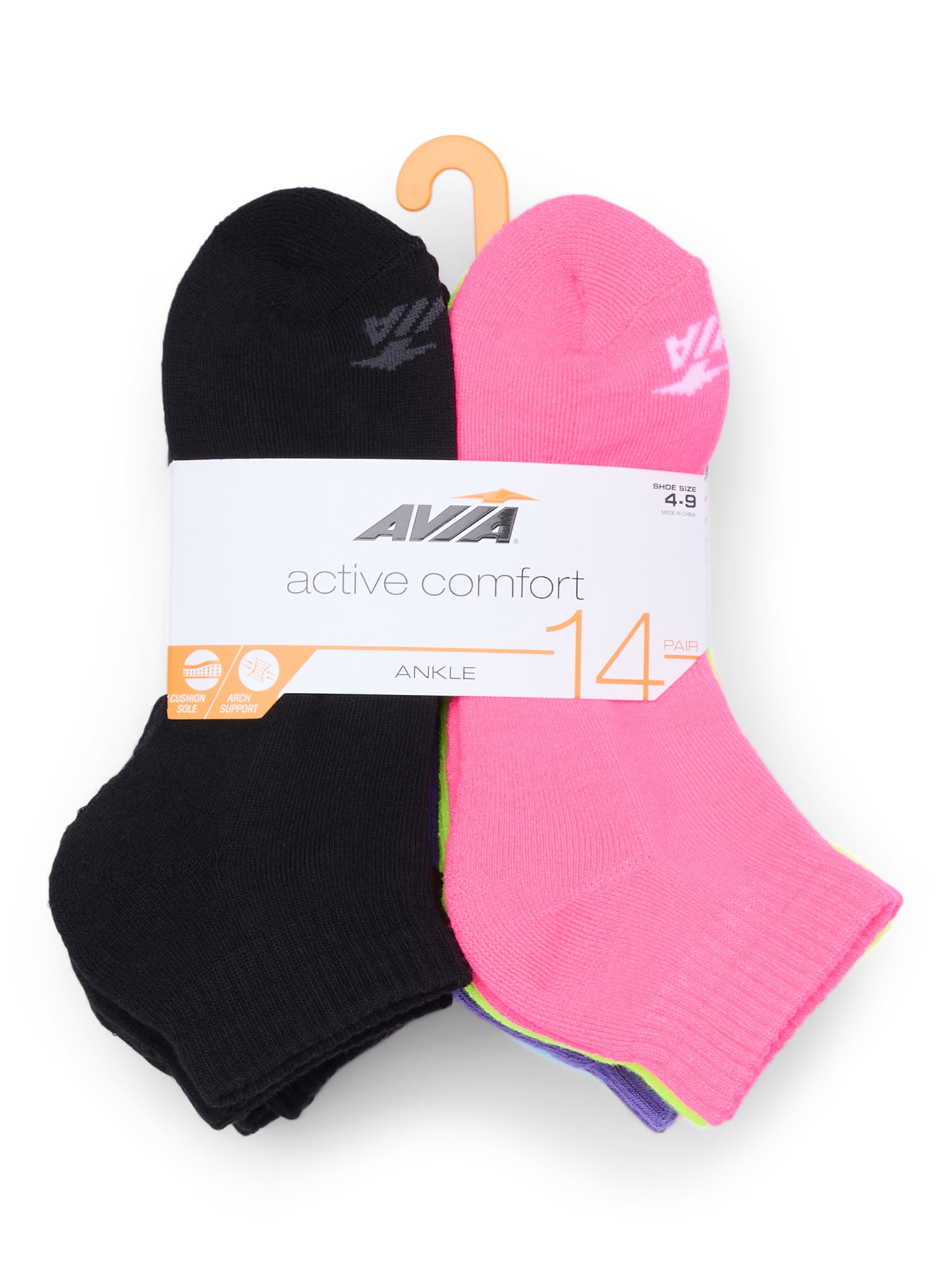 Avia Women's Active Comfort Ankle Socks, 14-Pack - Walmart.com