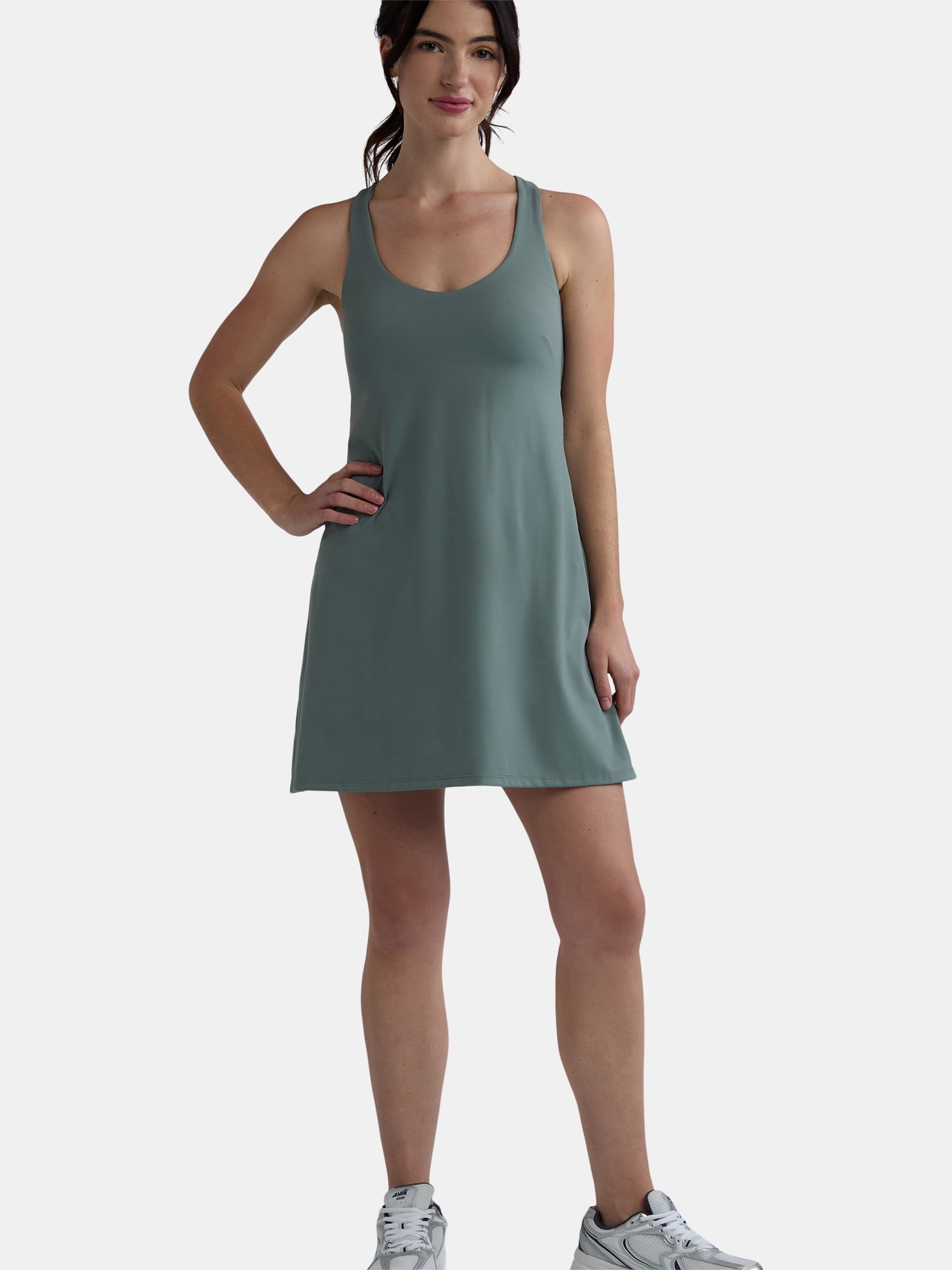 Avia Women's and Women's Plus Active Dress with Built In Bra, Sizes XS ...