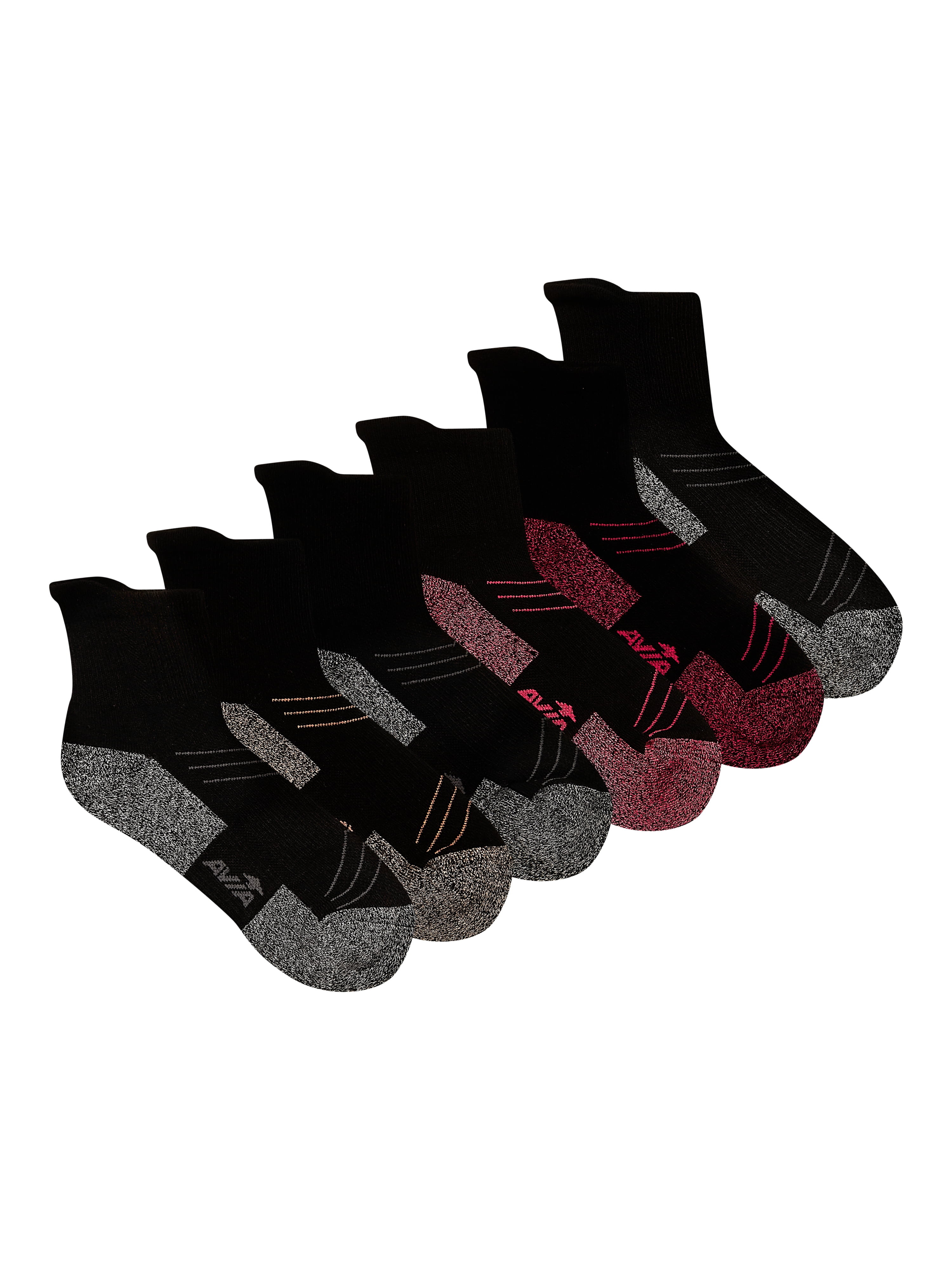 Avia Women's All Sport Cushion High Ankle Socks 6-Pack with Moisture ...