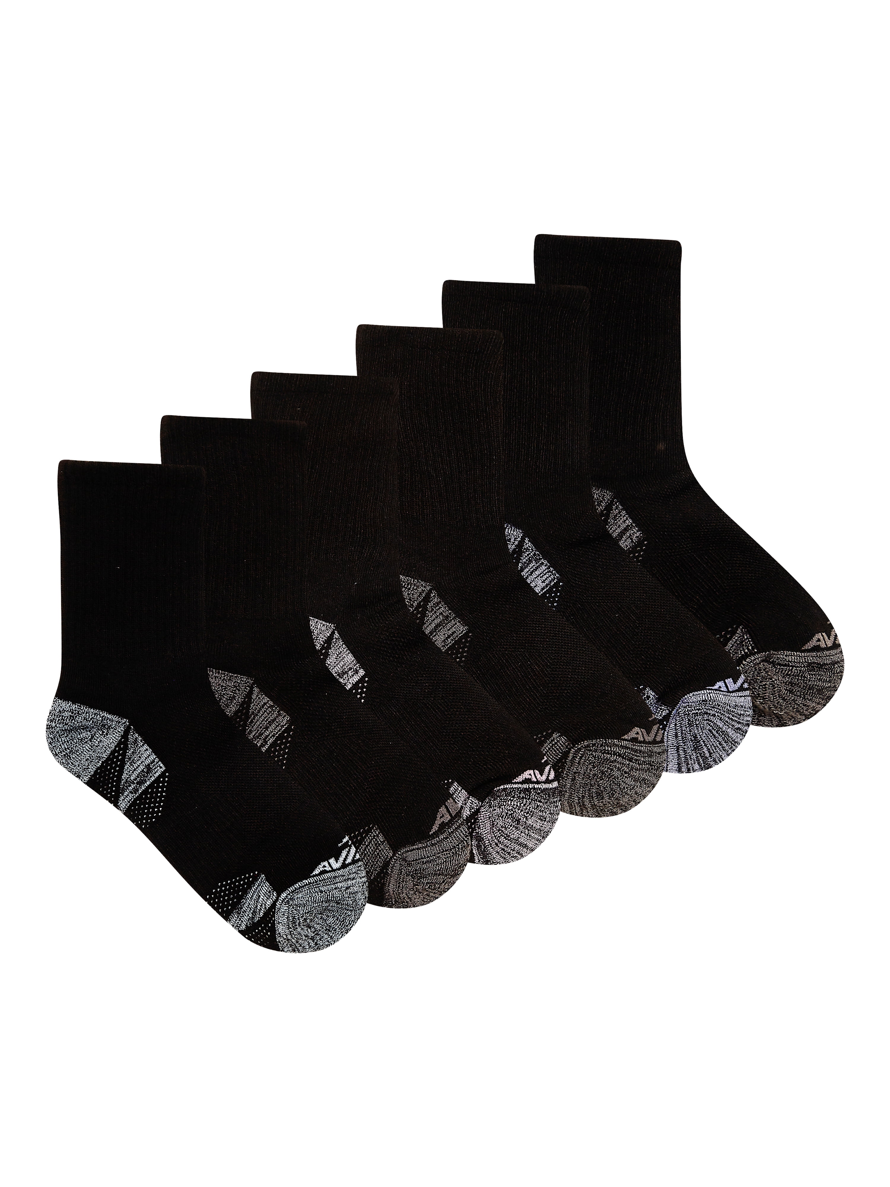 Avia Women's All Sport Cushion Midcrew Socks 6 Pack Moisture-Wicking ...