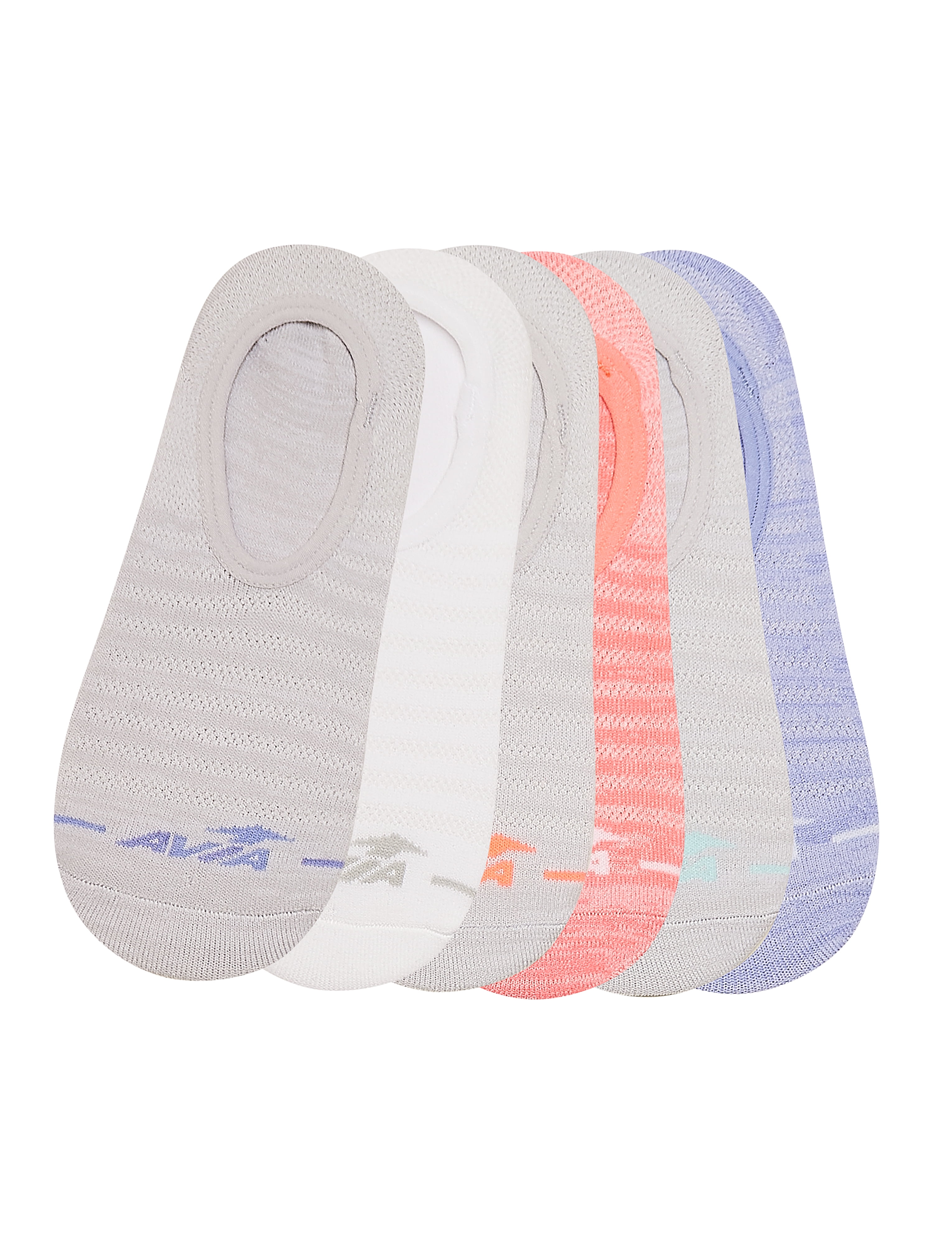 Avia Women's All Sport Liner Socks 6-Pack Moisture-Wicking Breathable ...