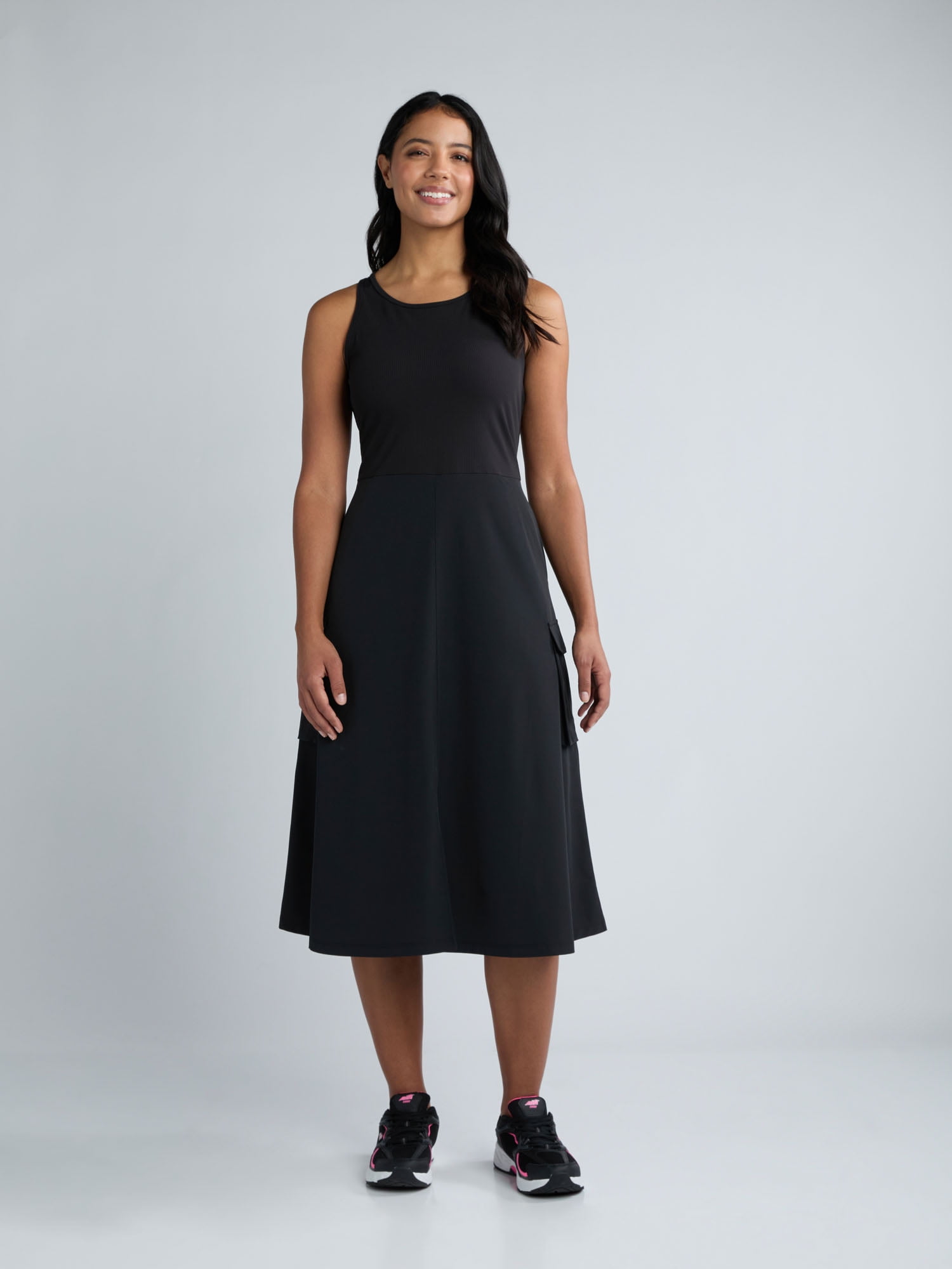 Avia Women's Sleeveless Cargo Midi Dress, Sizes XS-XXXL - Walmart.com