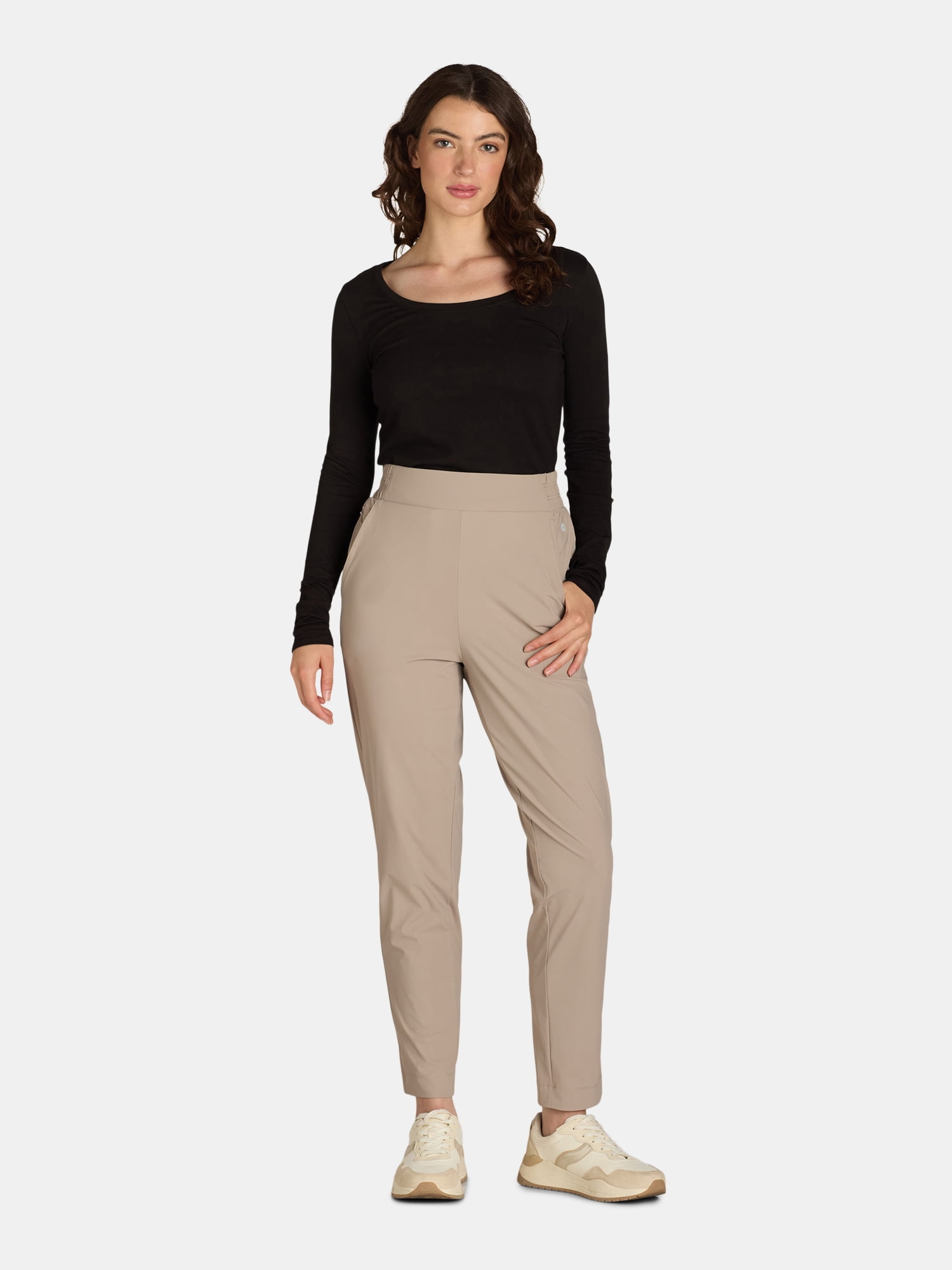 Avia Knit Cinch Tricot Commuter Pants - XS-XXXL - Walmart.com