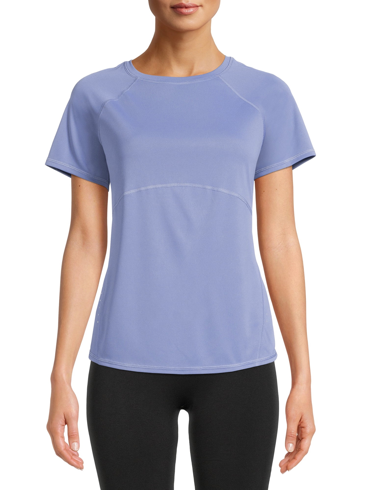 Avia Women's Lightweight Breathable Crewneck T-Shirt with Hidden Pocket ...