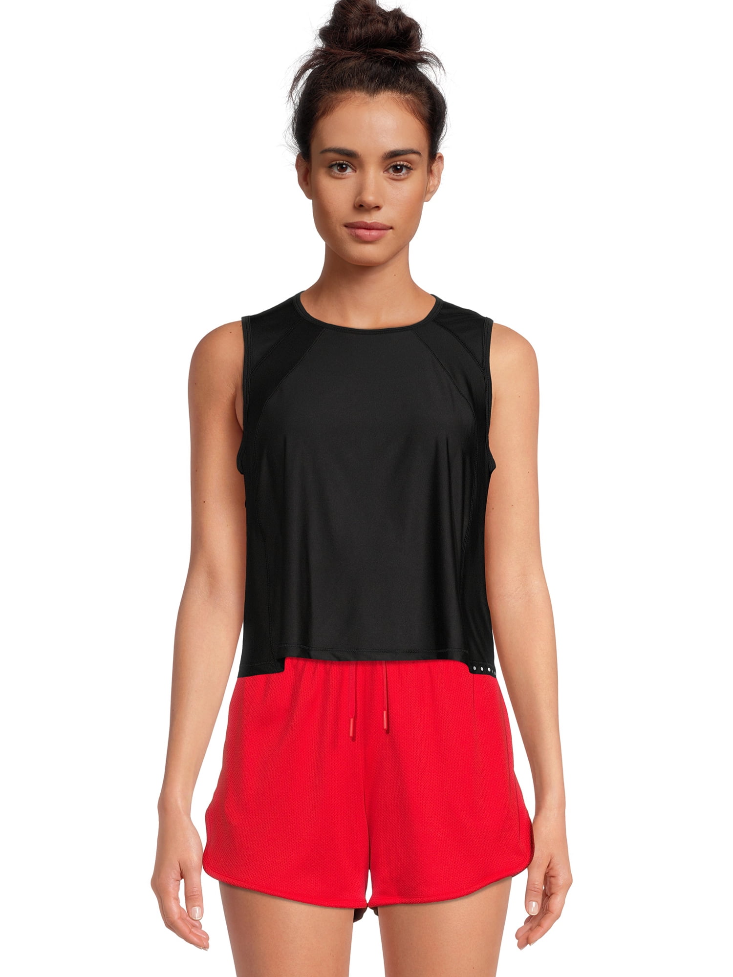 Avia Women's Cutout Back Cropped Tank Top - Walmart.com