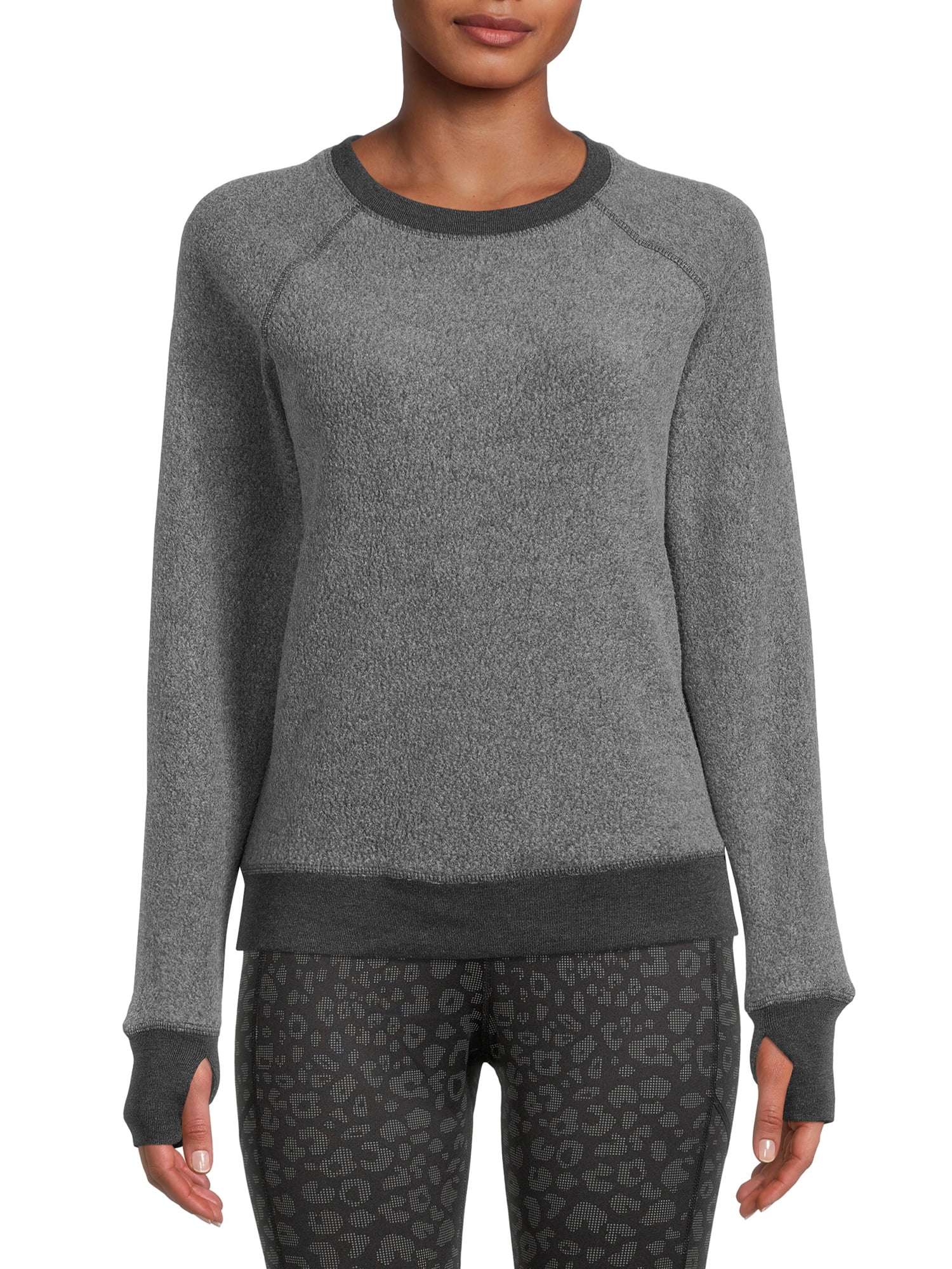 Avia Women's Fleece Pullover Top with Long Sleeves - Walmart.com