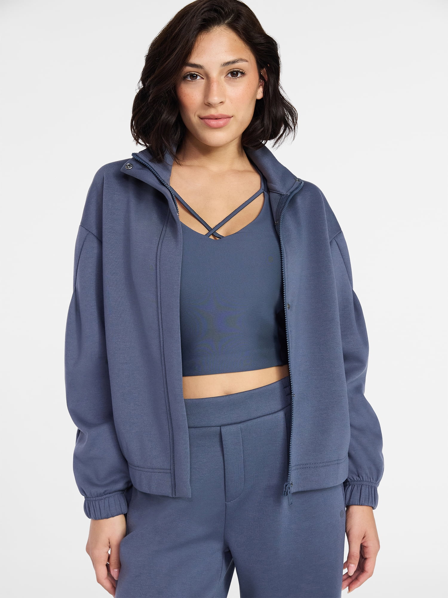 Avia Women's ScubaKnit Full Zip Jacket, Sizes XS-XXXL - Walmart.com