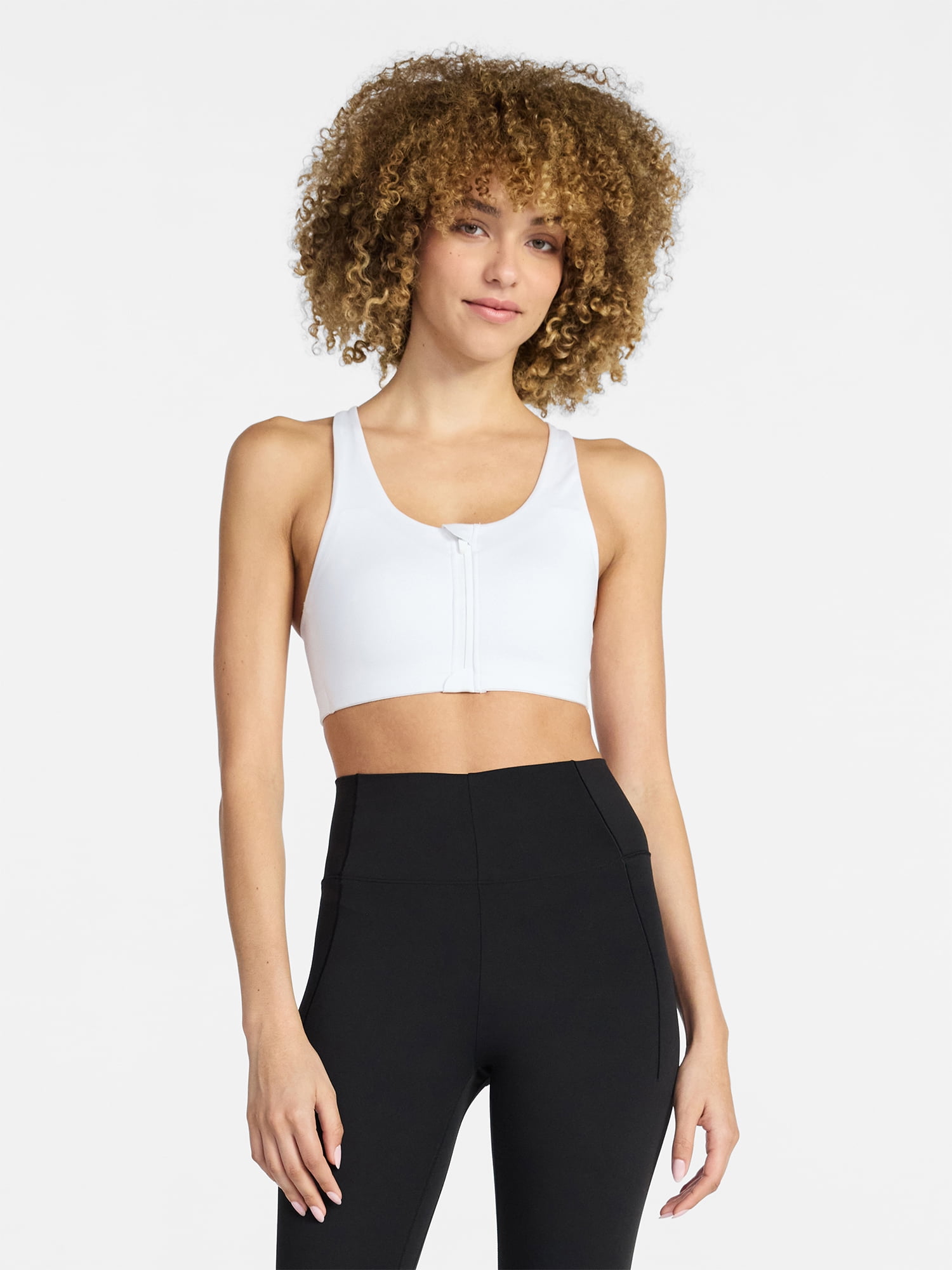 Avia Women's High Support Zip Front Sports Bra, Sizes XS-XXXL - Walmart.com