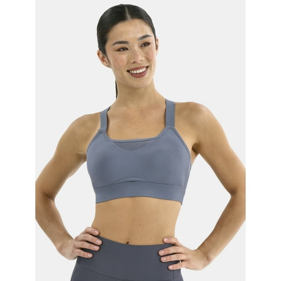 Avia Cross Back Sports Bra for Women, High Support, S-XXXL - Walmart.com
