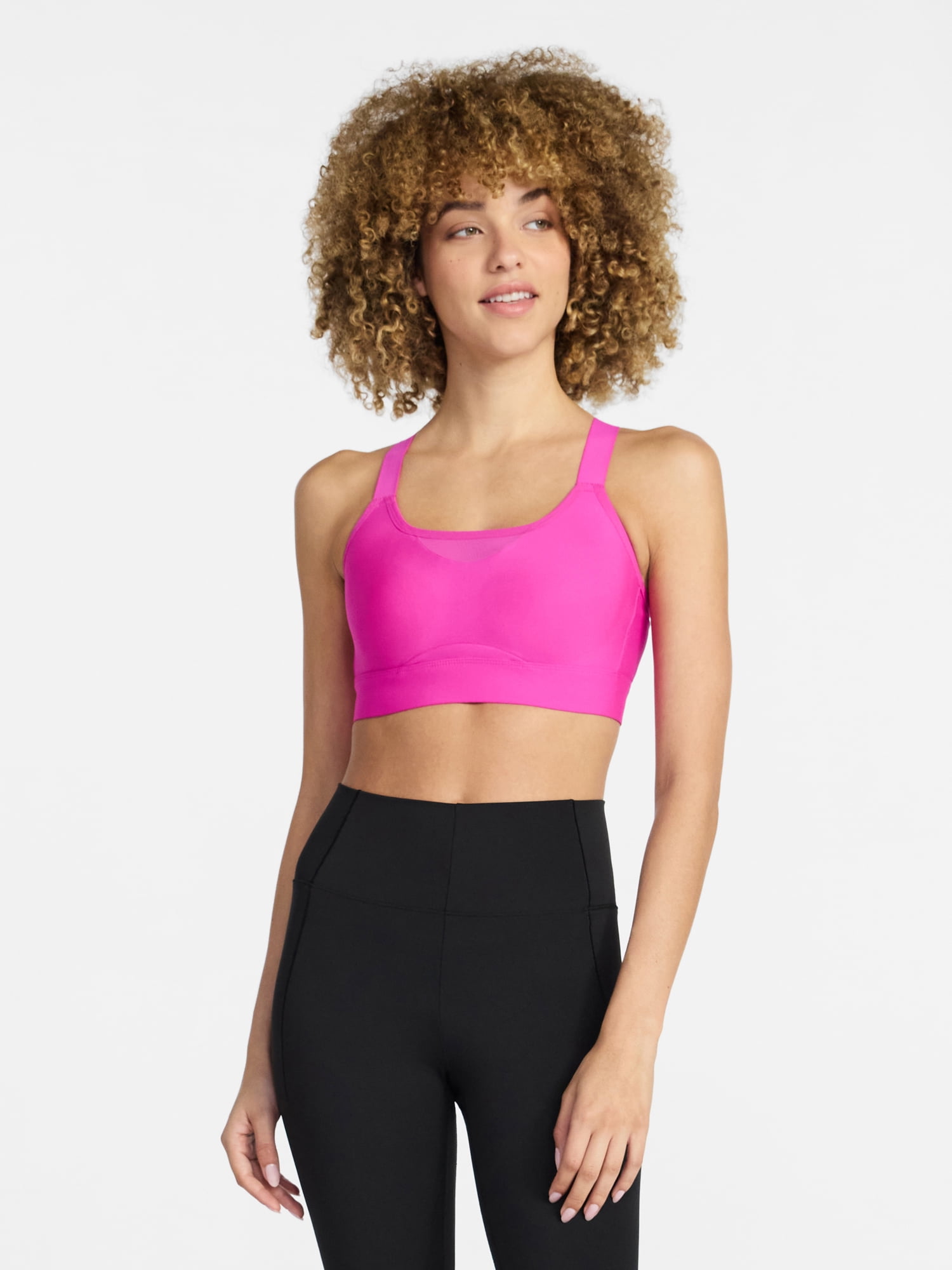 Avia Cross Back Sports Bra for Women, High Support, S-3XL - Walmart ...
