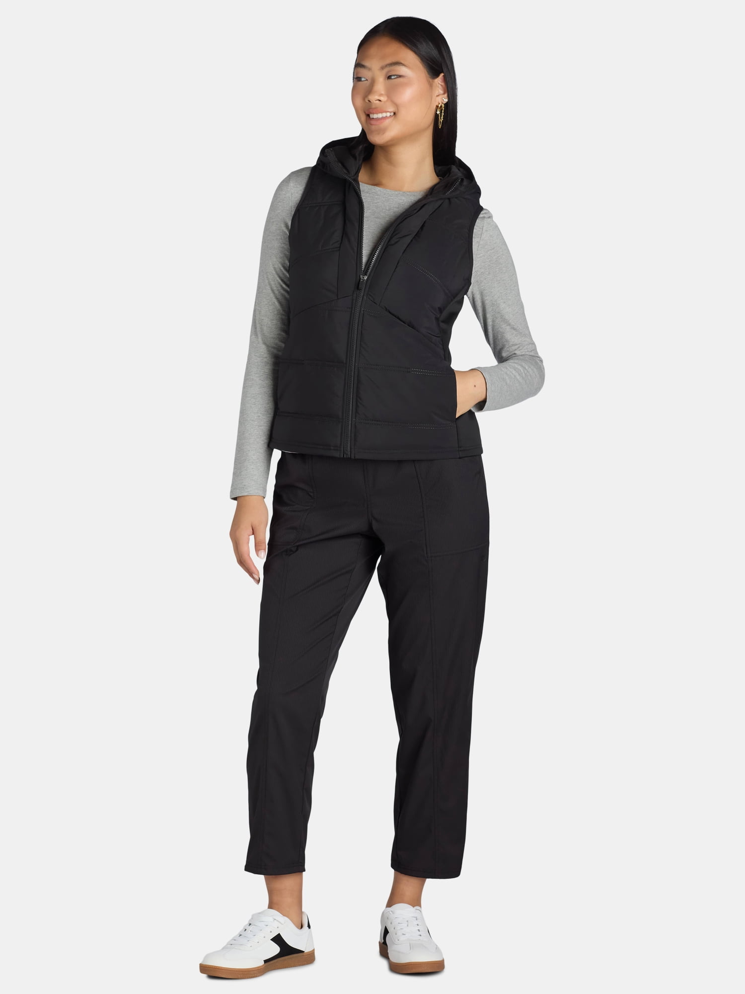 Avia Women's Hooded Quilted Vest, Sizes XS-XXXL - Walmart.com