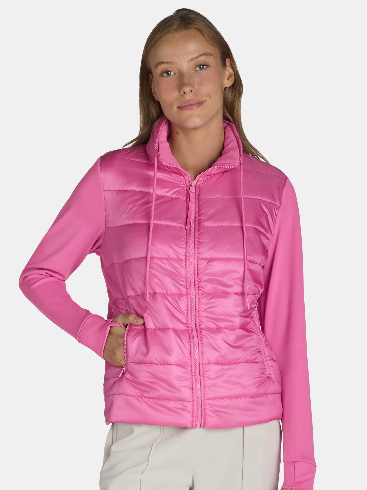 Avia Women’s Quilted Jacket with Long Sleeves, Sizes XS-XXXL - Walmart.com