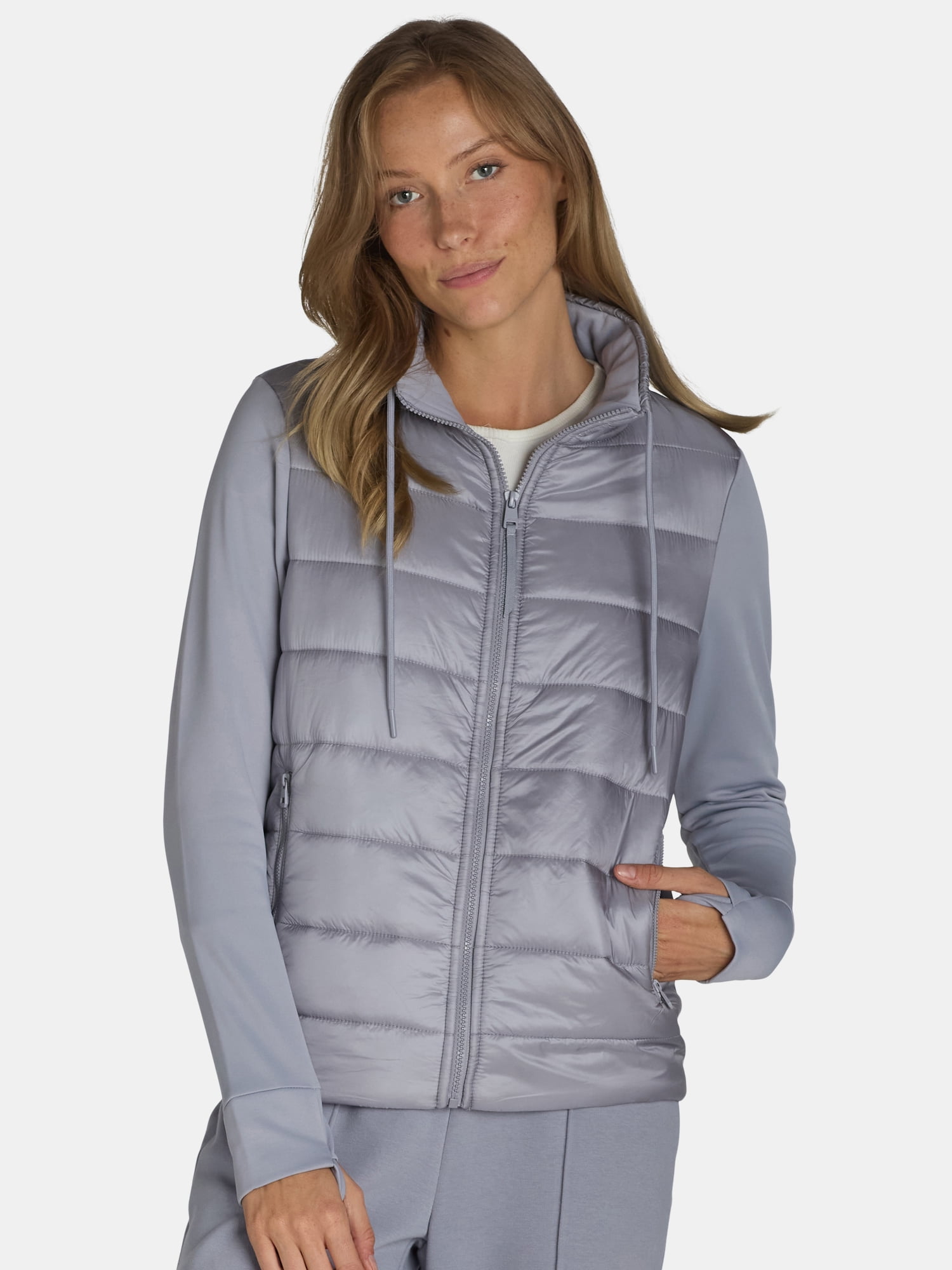 Avia Women’s Quilted Jacket with Long Sleeves, Sizes XS-XXXL - Walmart.com