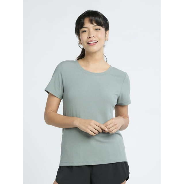 Avia Women's Keyhole Open Back Tee, Sizes XS-XXXL - Walmart.com