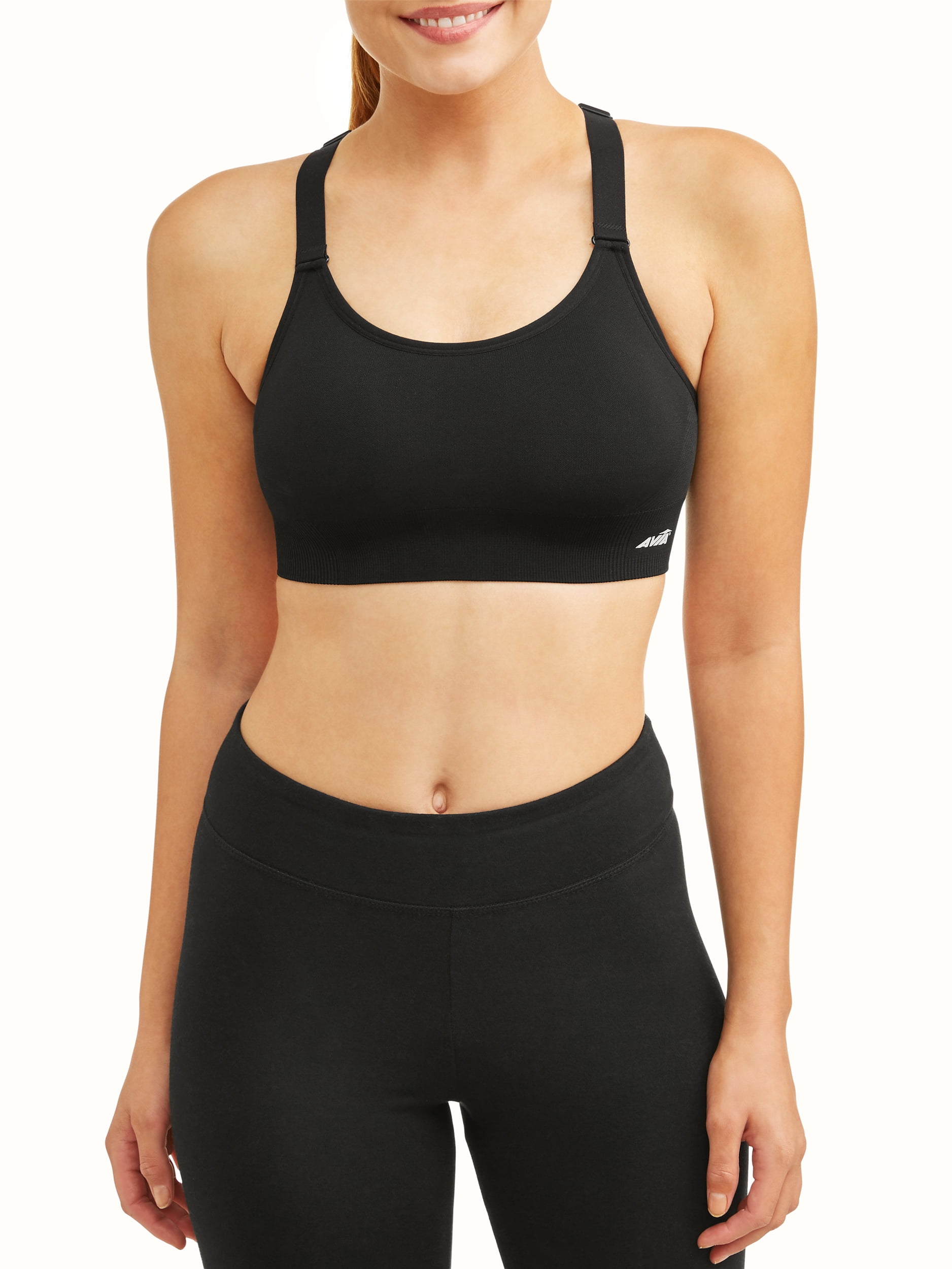 Avia High Impact Seamless Sports Bra - Racerback - Walmart.com