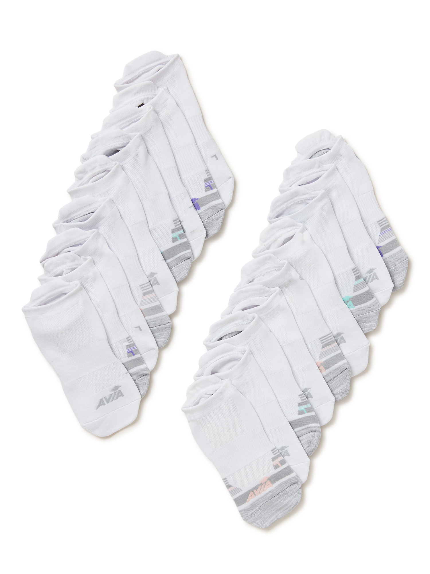 Avia Ladies Performance Liner Low Cut Socks - 12 Pack - Walmart.com