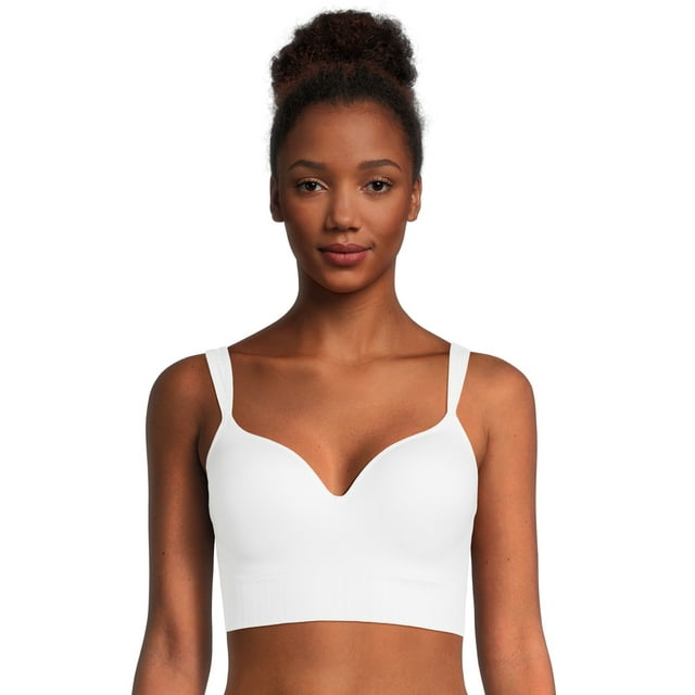 Avia women's Medium Support Molded Plunge Sports Bra - Walmart.com