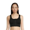 Avia Women's Medium Support Zip Front Sports Bra, Women's & Women's ...