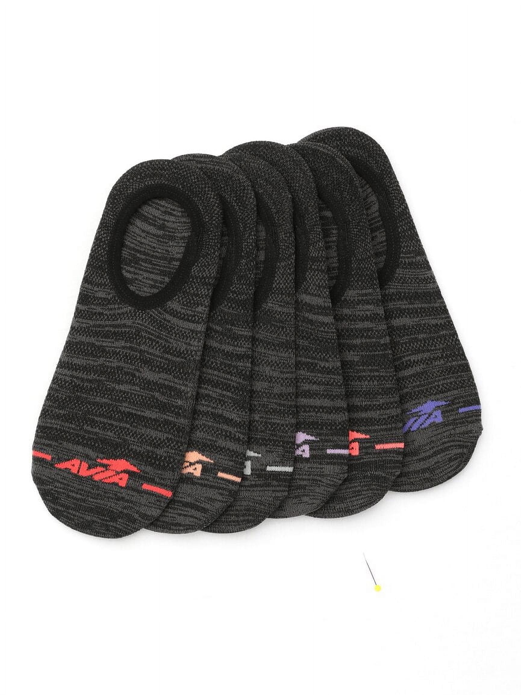 Avia Women's Micro Performance Sport No Show Liner Socks, 6-Pack ...