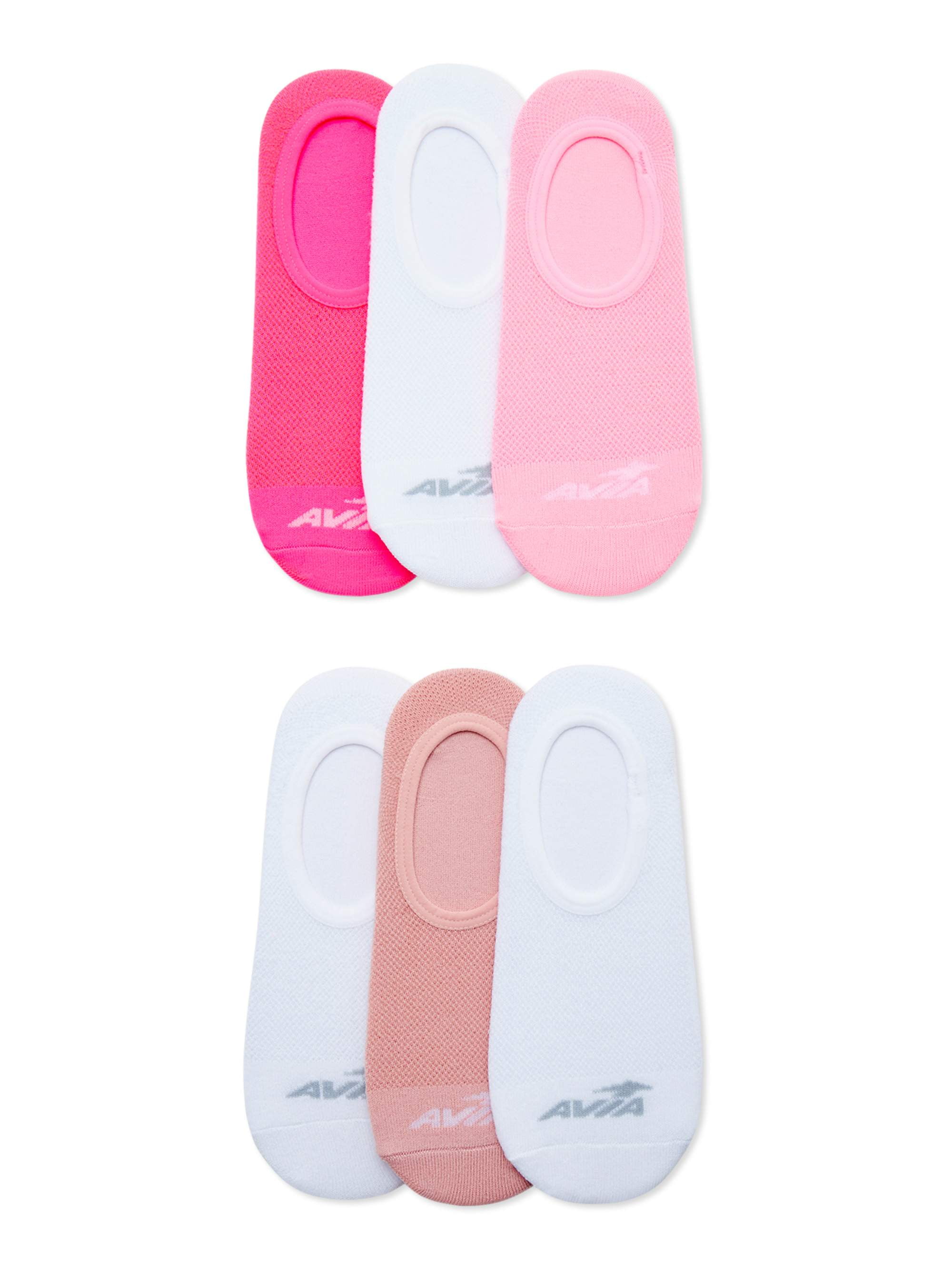 Avia Women’s Microfiber Sport No Show Liner Socks, 6 Pack - Walmart.com