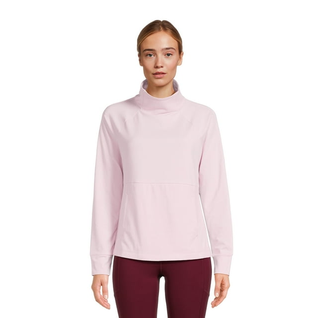 Avia Women’s Mock Neck Long Sleeve Pullover Top, Sizes XS-3XL - Walmart.com