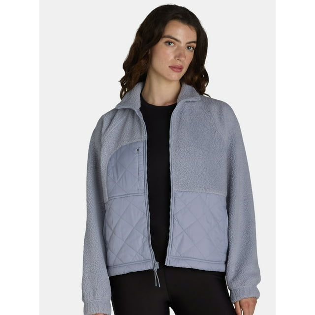 Avia Women’s Quilted Fleece Jacket, Sizes XS-XXXL - Walmart.com