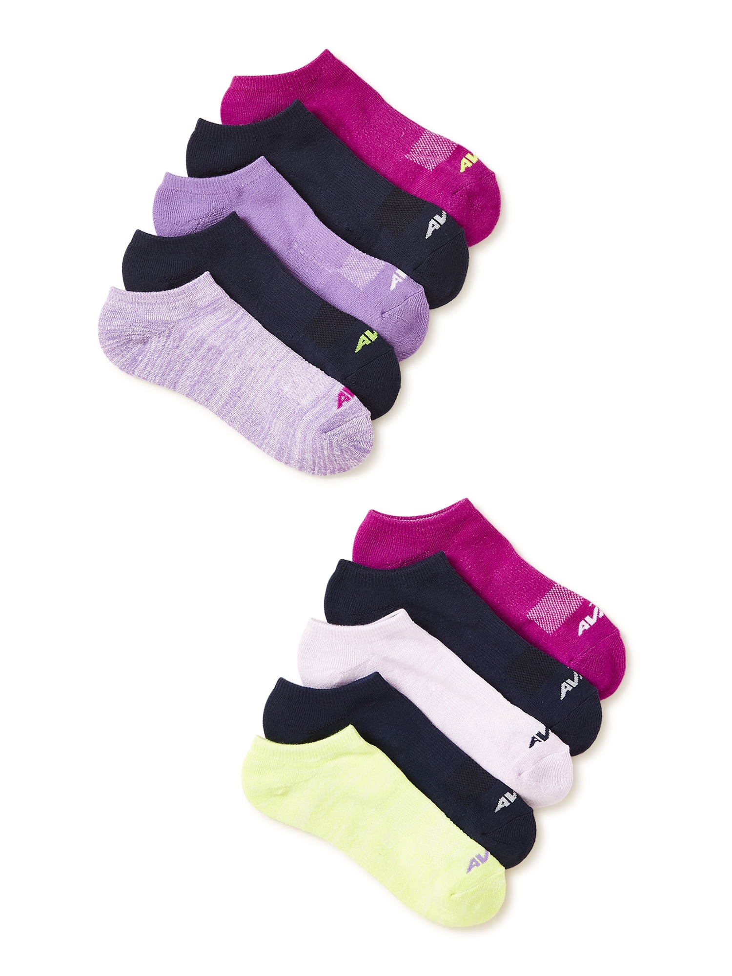 Avia Women's Performance Cushion No Show Socks, 10-Pack - Walmart.com