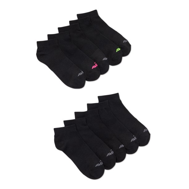 Avia Women's Performance Flat Knit Ankle Socks, 10-Pack - Walmart ...