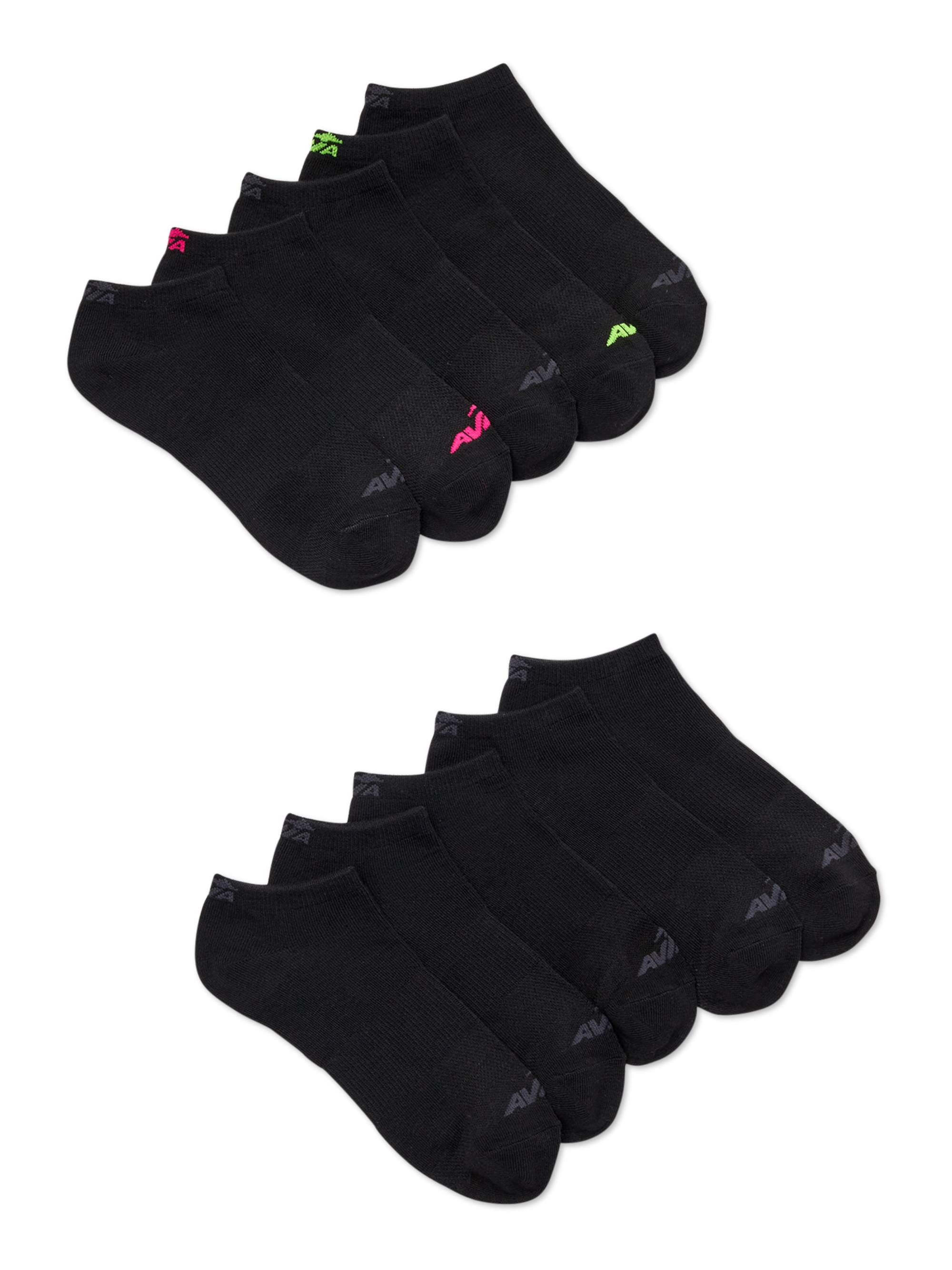 Avia Womens Performance Flatknit Lowcut Socks 10 Pack