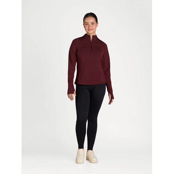 Avia Women's Quarter-Zip Performance Jacket, Sizes XS-XXXL - Walmart ...