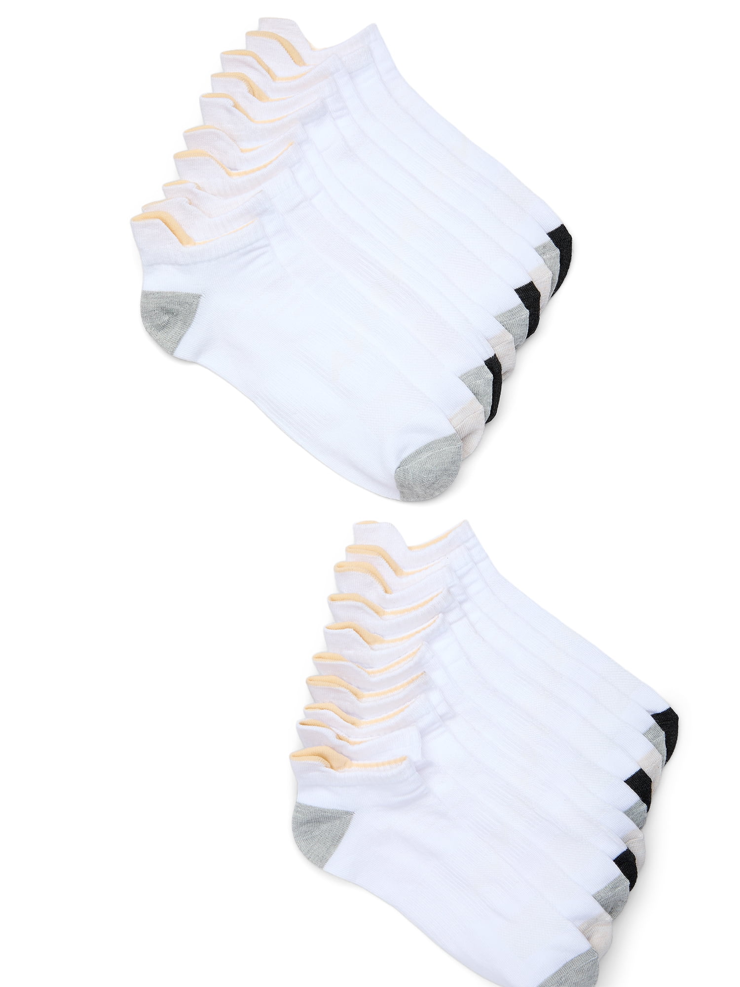Avia Women's Lightweight Low Cut Socks with Back Tab, 10-Pack, Moisture ...