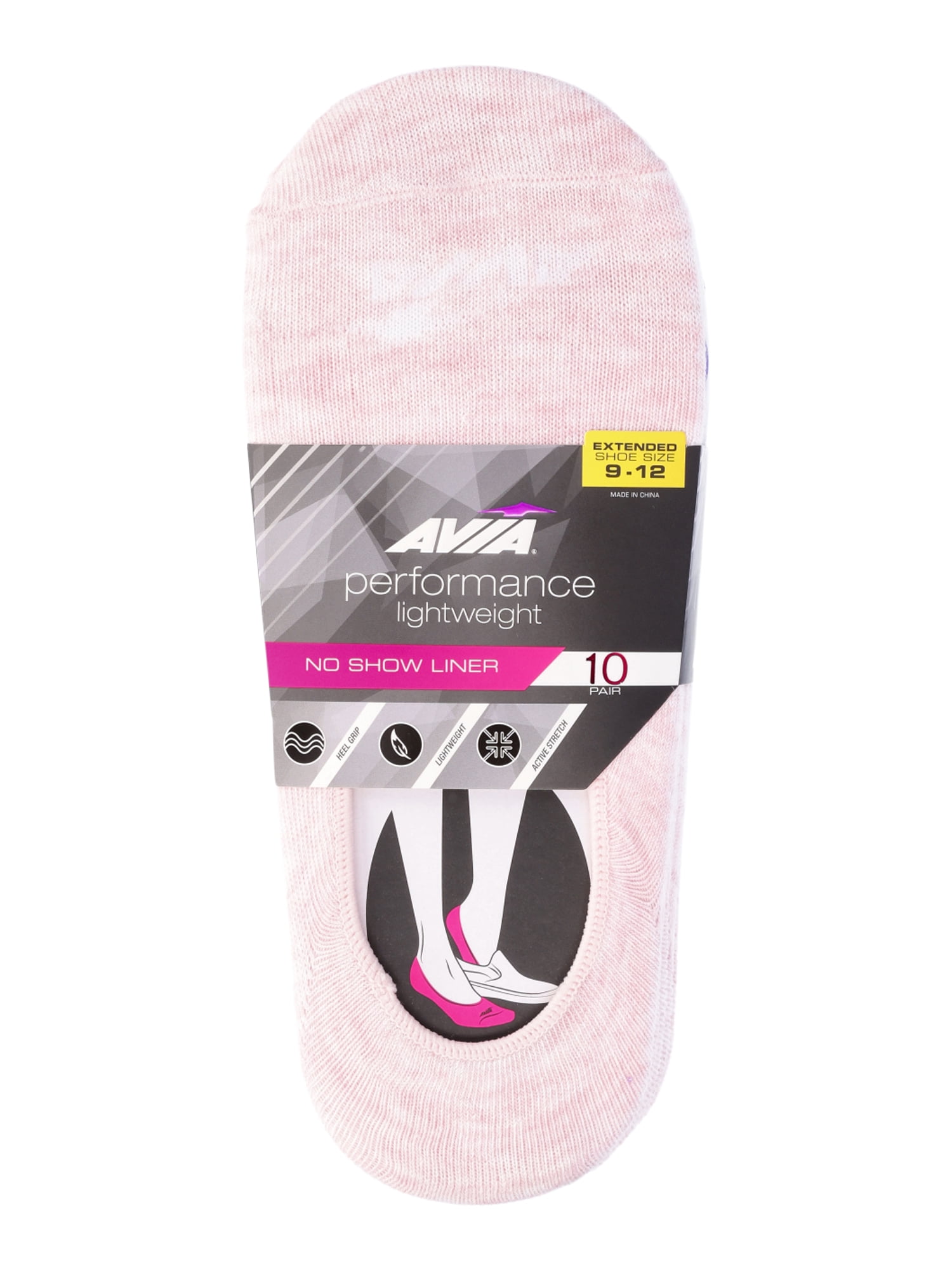 Avia Women's Performance Lightweight Liner Socks, 10-Pack - Walmart.com