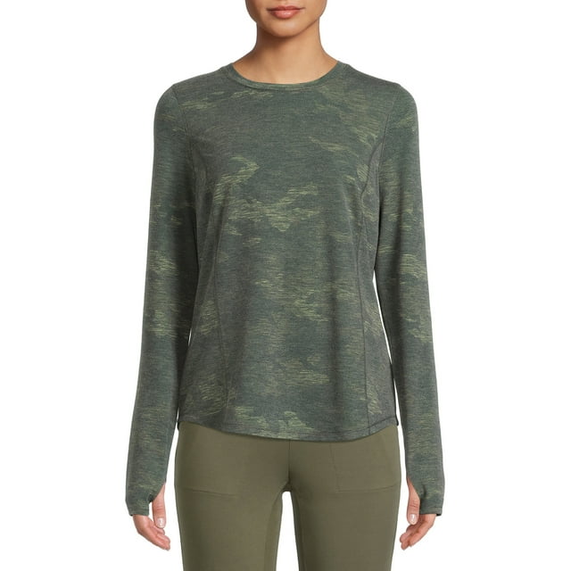 Avia Women's Performance Long Sleeve T-Shirt - Walmart.com