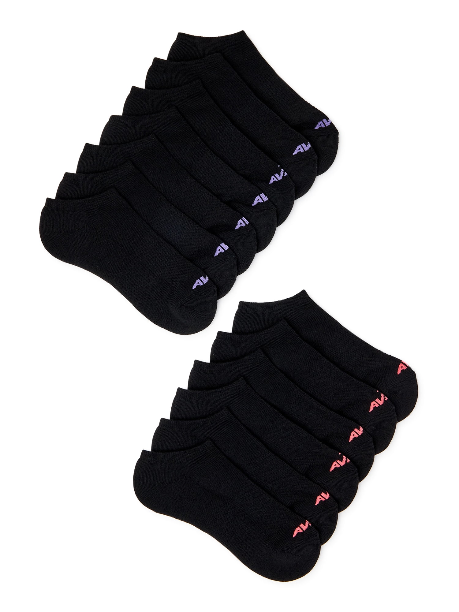 Avia Women's Performance Low Cut Socks, Moisture Wicking, Arch Support ...